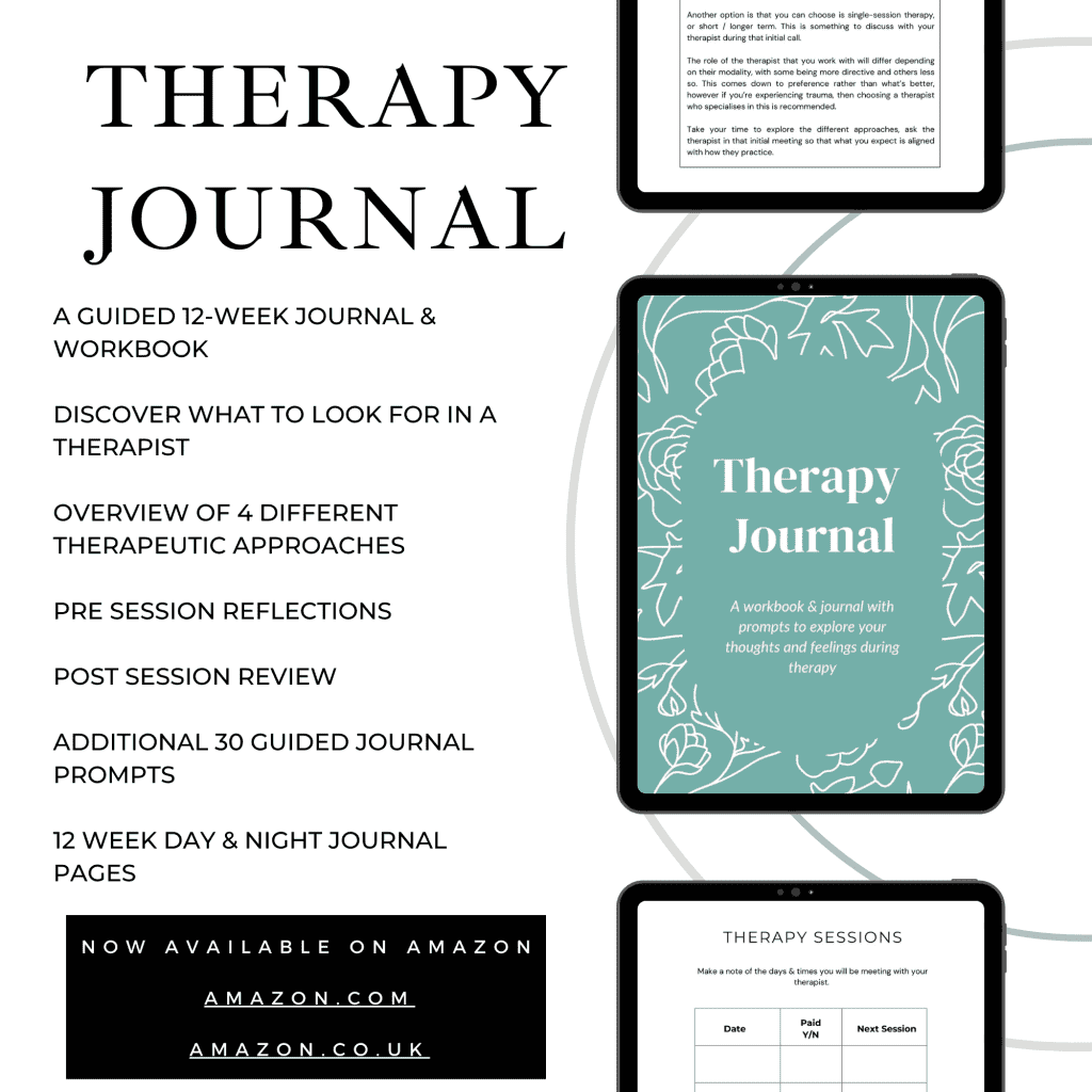 The Therapy Journal: A 12-week Guided Journal | Quietly Conquer