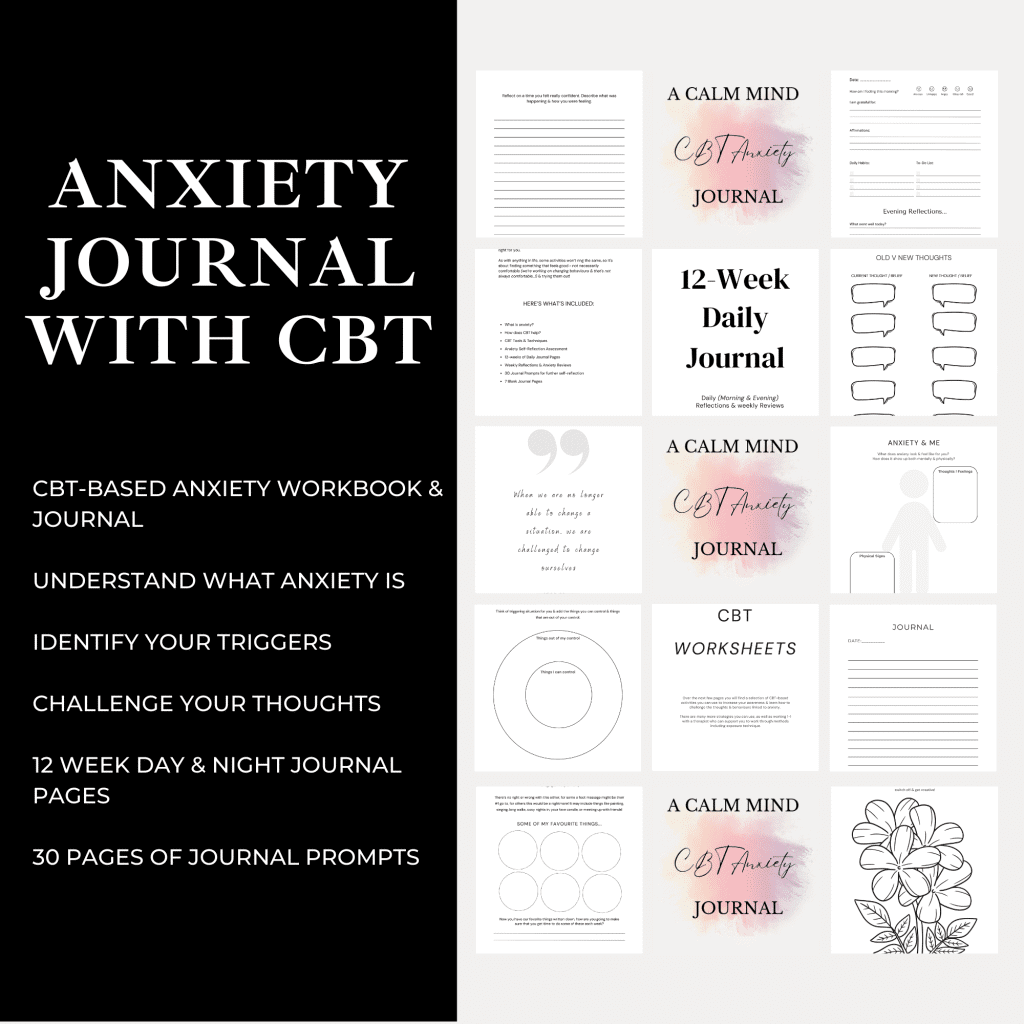 A Calm Mind - Anxiety Journal | Quietly Conquer