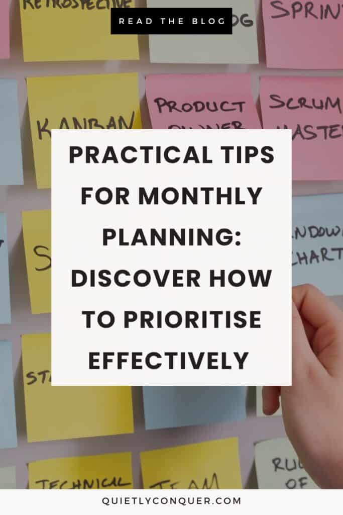 Monthly Planning Tips for Introverts
