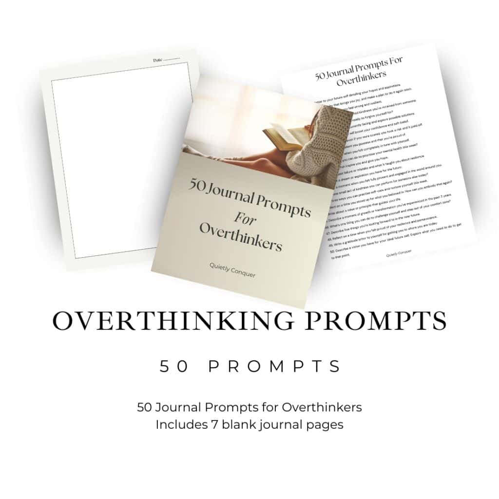 Ready to Stop Overthinking? 50 Journal Prompts to Improve Your Confidence