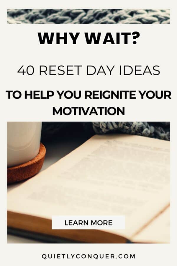 40 Reset Day Ideas: Why Wait for a New Month?