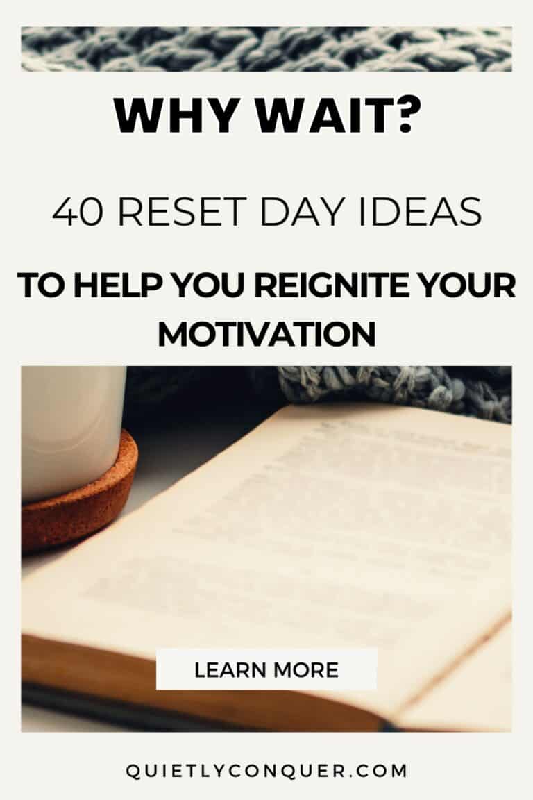40 Reset Day Ideas: Why Wait for a New Month?