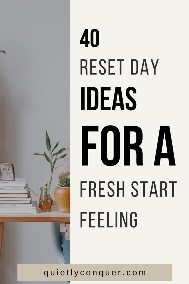 40 Reset Day Ideas: Why Wait for a New Month?